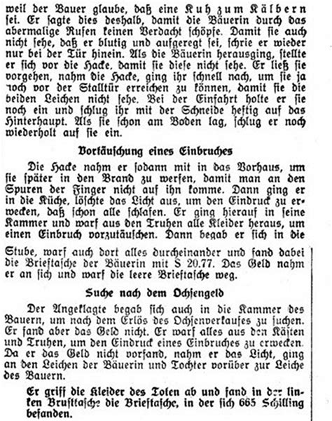 Mordfall Hinterkaifeck Seite Allmystery