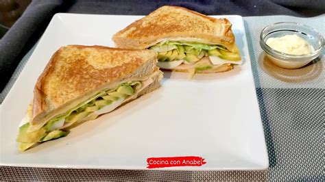 SANDWICH DE HUEVO CON AGUACATE receta muy fácil cocinaconanabel