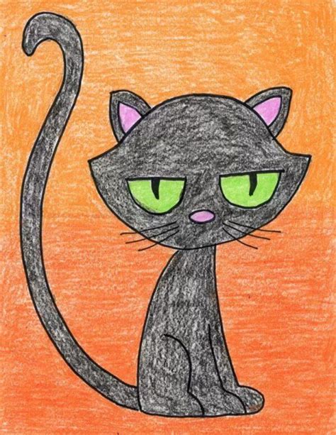 Easy Cat Drawing Ideas Step By Step Harunmudak