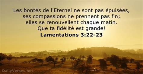 Lamentations 3 22 23 Verset De La Bible DailyVerses Net
