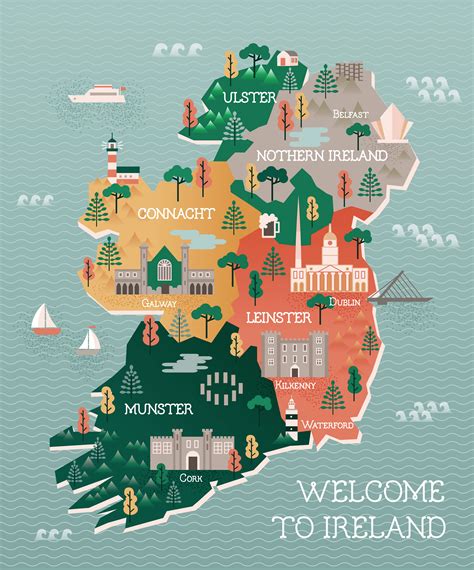 Interactive Ireland Travel Map
