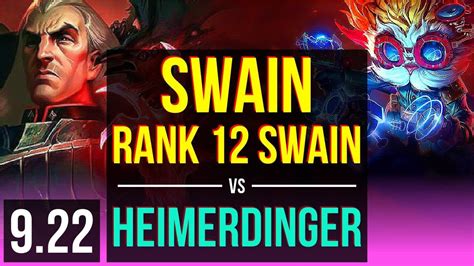 SWAIN Vs HEIMERDINGER MID Rank 12 Swain 900 Games KDA 7 2 14