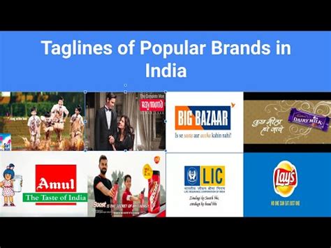 10 Popular Taglines Of Famous Indian Brands YouTube