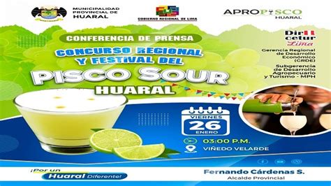 Concurso Regional y Festival del Pisco Sour Campañas Municipalidad