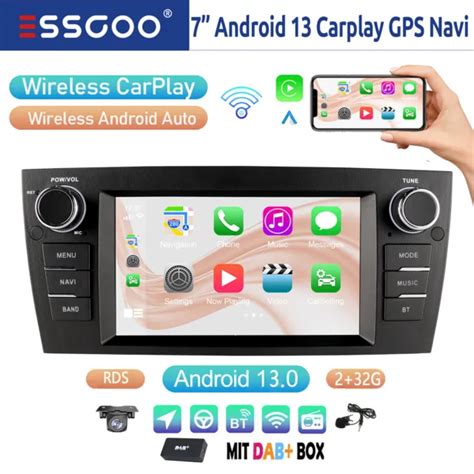 Dab G Android Carplay Autoradio Gps Rds Kam Bt Pour Bmw S Rie