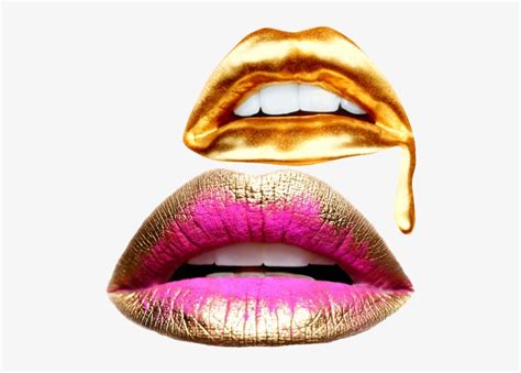 Gold Glitter Lips Png Lipstutorial Org