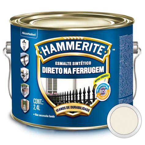Esmalte Sint Tico Hammerite Direto Na Ferrugem Branco Gal O Litros