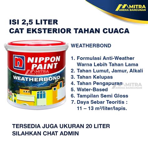 Jual CAT TEMBOK EKSTERIOR INTERIOR NIPPON PAINT TORRENTS NP BGG 1758 D