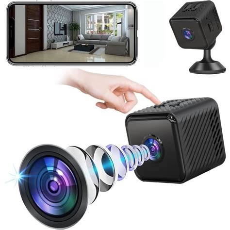 Mini caméra espion sans fil 1080P Full HD avec audio et vidéo Wifi