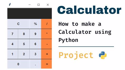 Building Your First Calculator App With Python And Tkinter A Beginner
