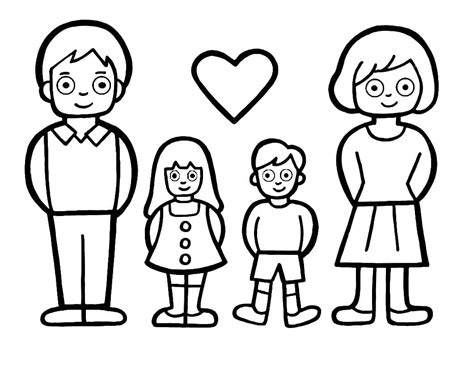 Coloriage Famille Imprimer Sur Coloriageenfant