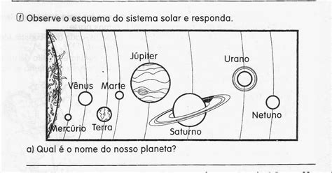 Educa X Atividades de ciências 4 ano sistema solar