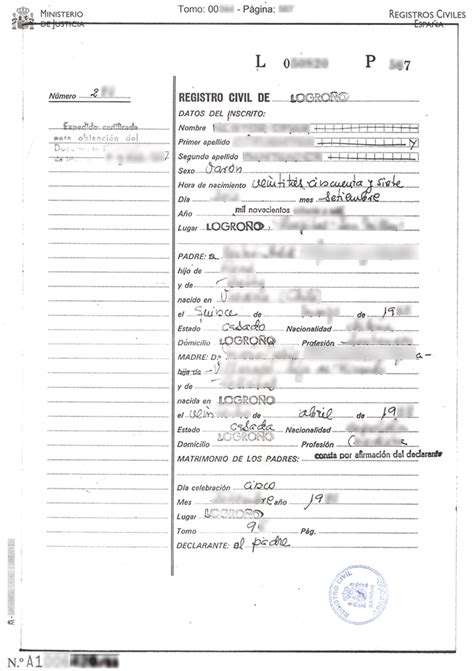 Spanish To English Birth Certificate Translation Template 7 Best