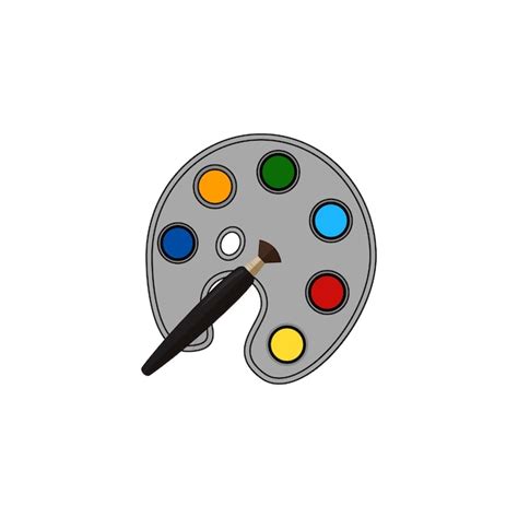 Ic Ne De Type De Vecteur De Palette De Peinture Vecteur Premium