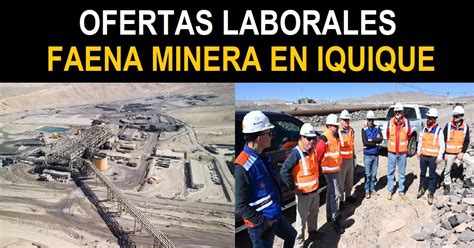 SE BUSCA PERSONAL PARA FAENA MINERA EN IQUIQUE