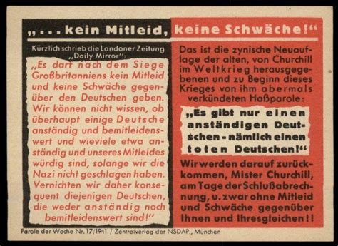 3rd Reich Germany Goebbels Anti British Parole Der Woche Propaganda