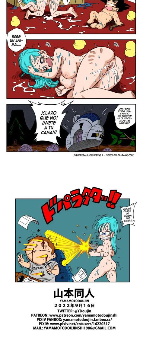 Yamamotodoujin Bulma X Goku Episode Sexo En El Ba O Color