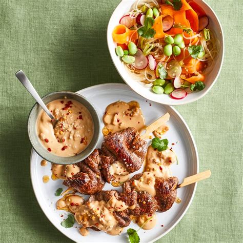 Rinder Saté Spieße mit Asia Salat BRIGITTE de