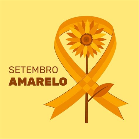 Premium Vector Setembro Amarelo Awareness Logo Template