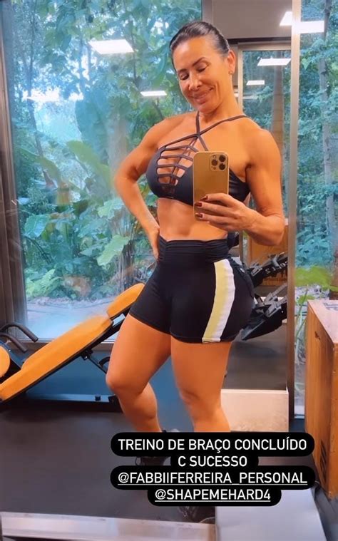 Scheila Carvalho Exibe Resultados De Treino Em Academia Celebridades