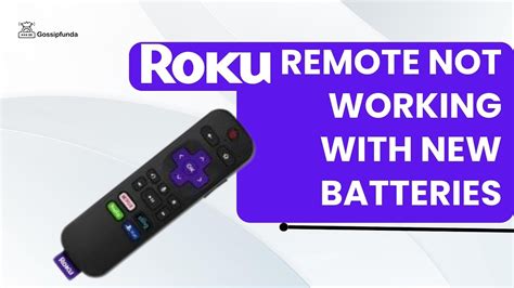 Roku Remote Not Working With New Batteries Youtube