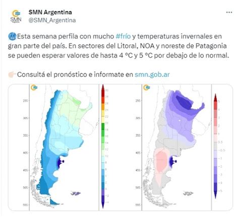 El SMN Mantiene La Alerta Amarilla Por La Ola Polar Para Gran Parte Del
