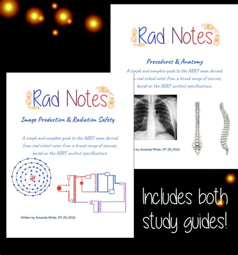 Rad Notes Bundle Procedures Image Production Radiation Safety