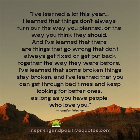 Ive Learned A Lot This Year Inspiring And Positive Quotes