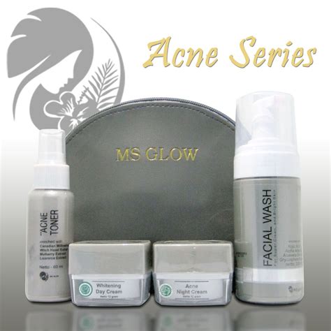 Jual MS Glow Acne Series ORIGINAL 1 PAKET ISI 4 ITEM Shopee Indonesia