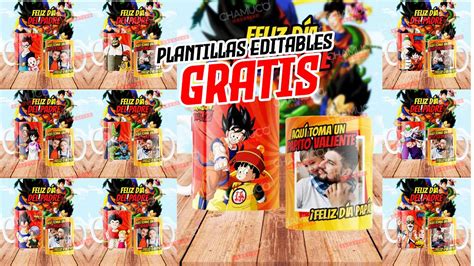 10 Plantillas para Sublimar Papá Dragón Ball con Editables y Mockups