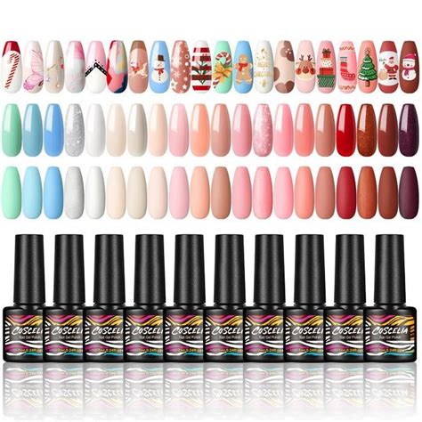 COSCELIA Gel Vernis à Ongles Set 20 Couleurs Vernis Semi Permanent Gel