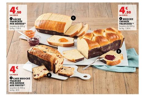 Promo Gâche Tranchée Pur Beurre Cake Brioché Tranché Pur Beurre Aux
