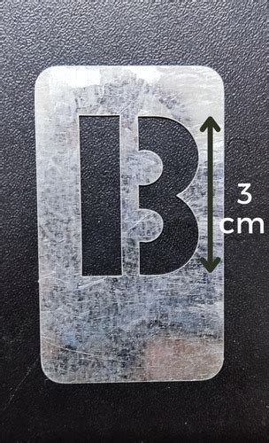 Kit Stencil Alfabeto E N Meros Vazados Em Chapa Cm Parcelamento