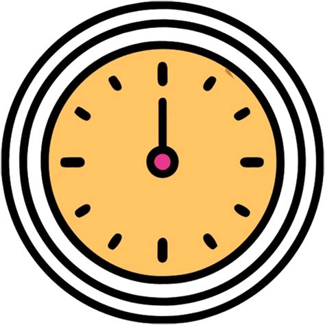 Icono Del Reloj Vector Premium