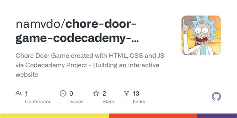 Github Namvdo Chore Door Game Codecademy Project Chore Door Game