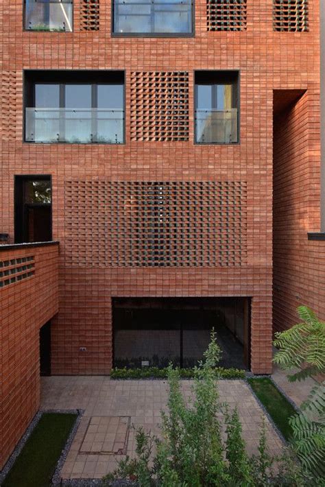 Ozgol Apartment Hooba Design Facade Design Brick Architecture Residential Architecture