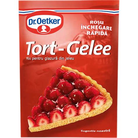Tort Gelee Glazura Din Jeleu Rosu Dr Oetker 8g Jeleu Jeleu Pentru