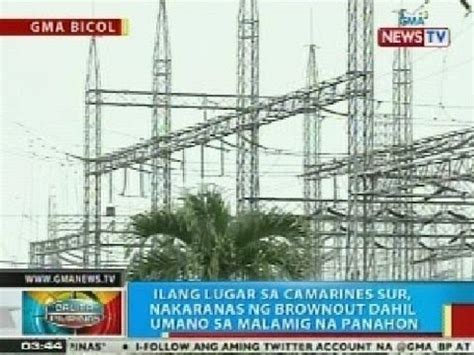 BP Ilang Lugar Sa CamSur Nakaranas Ng Brownout Dahil Umano Sa Malamig