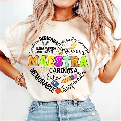 Retro Maestra Word Png Teacher Life Png Teach Love Inspire Spanish