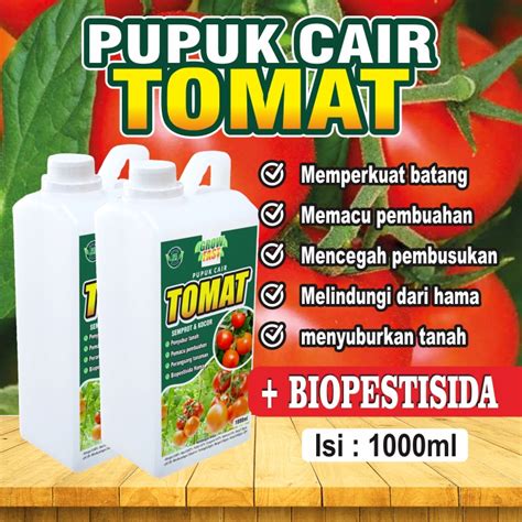 Jual Pupuk Booster Organik Pelebat Tomat 1000ml Pemacu Bunga Dan Buah