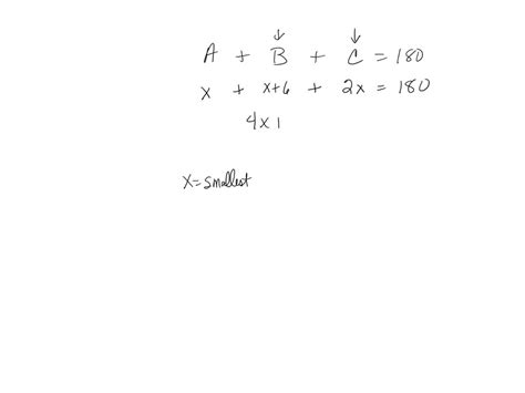 solved the angles of a triangle add up to 180 degrees the second angle is 16 degrees larger