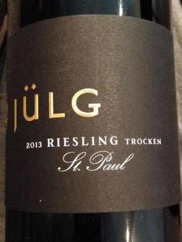 Jülg St Paul Riesling Trocken Vivino