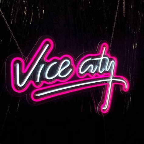 DE VICE CITY Enseigne au néon LED néon personnalisé Etsy France