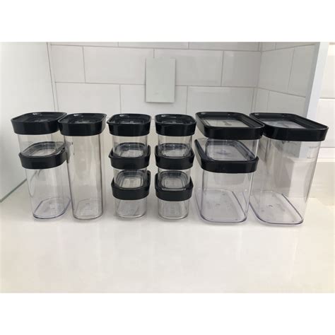 Kit Conjunto De 12 Potes Herméticos Mantimentos E Temperos Corre Que