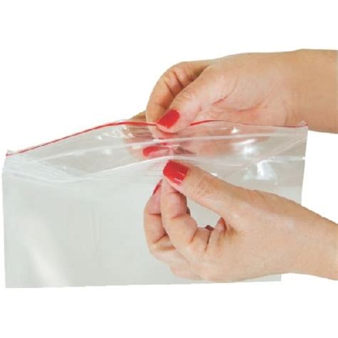 saco plástico transparente fecho zip Embalagem Ideal