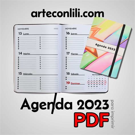 Descargar Agenda 2023 Para Imprimir PDF Gratis LILIBASIC A5
