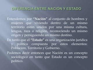 Qu Diferencia Hay Entre Un Estado Y Una Naci N Haras Dadinco