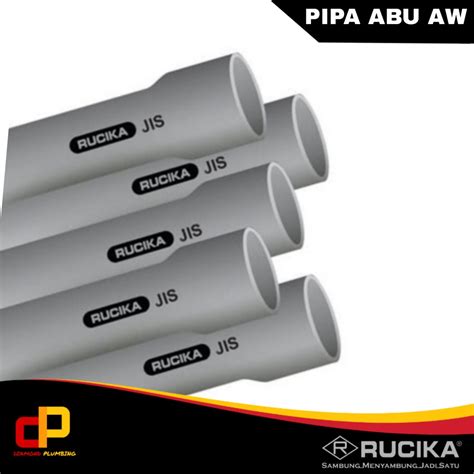 Jual Pipa PVC RUCIKA 2 1 2 Inch Tipe AW ABU JIS VP Pralon AW Panjang