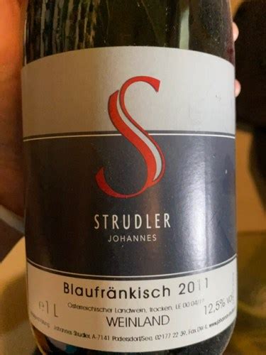 Johannes Strudler Blaufränkisch Vivino US