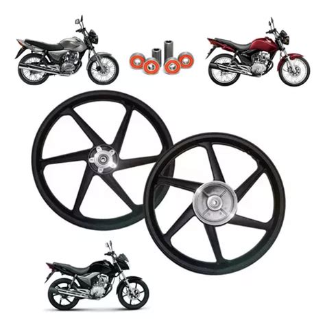 Jogo Roda Liga Leve Par Titan 150 Fan 2004 2013 Esd 6 Palito